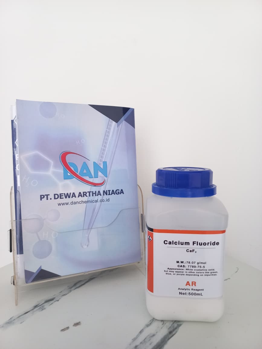 Jual Calcium Fluoride (CaF₂) – Analytic Reagent 500 mL – danchemical.co.id
