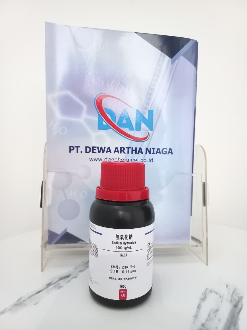 Jual Sodium Hydroxide (NaOH) – AR Grade 100 g – danchemical.co.id